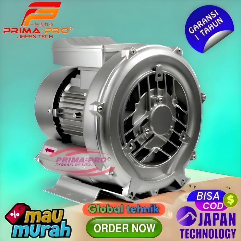 Jual Ring Blower 1Hp Blower tambak Blower ipal Primapro 1Hp 750 Watt 220 Volt 1Phase | Shopee ...