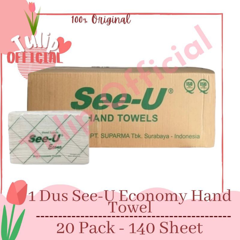 Jual GROSIR MURAH 1 DUS Tisu Tissue Hand Towel Multifold SEE-U Econo ...