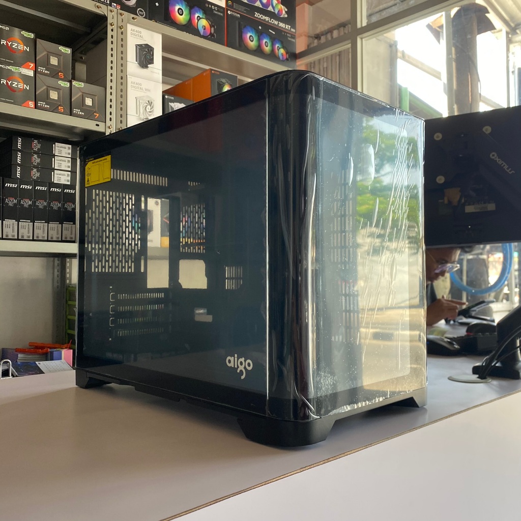 Jual Case PC Gaming darkFlash AIGO ARC1 Curved Glass mATX Gaming Case ...