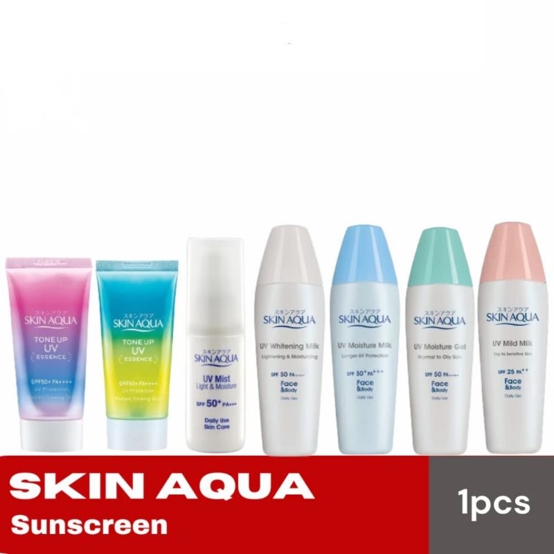 Jual SKIN AQUA SUNSCREEN SPF 50 PA+++/SPF 50 PA++++ 40GR | Shopee Indonesia