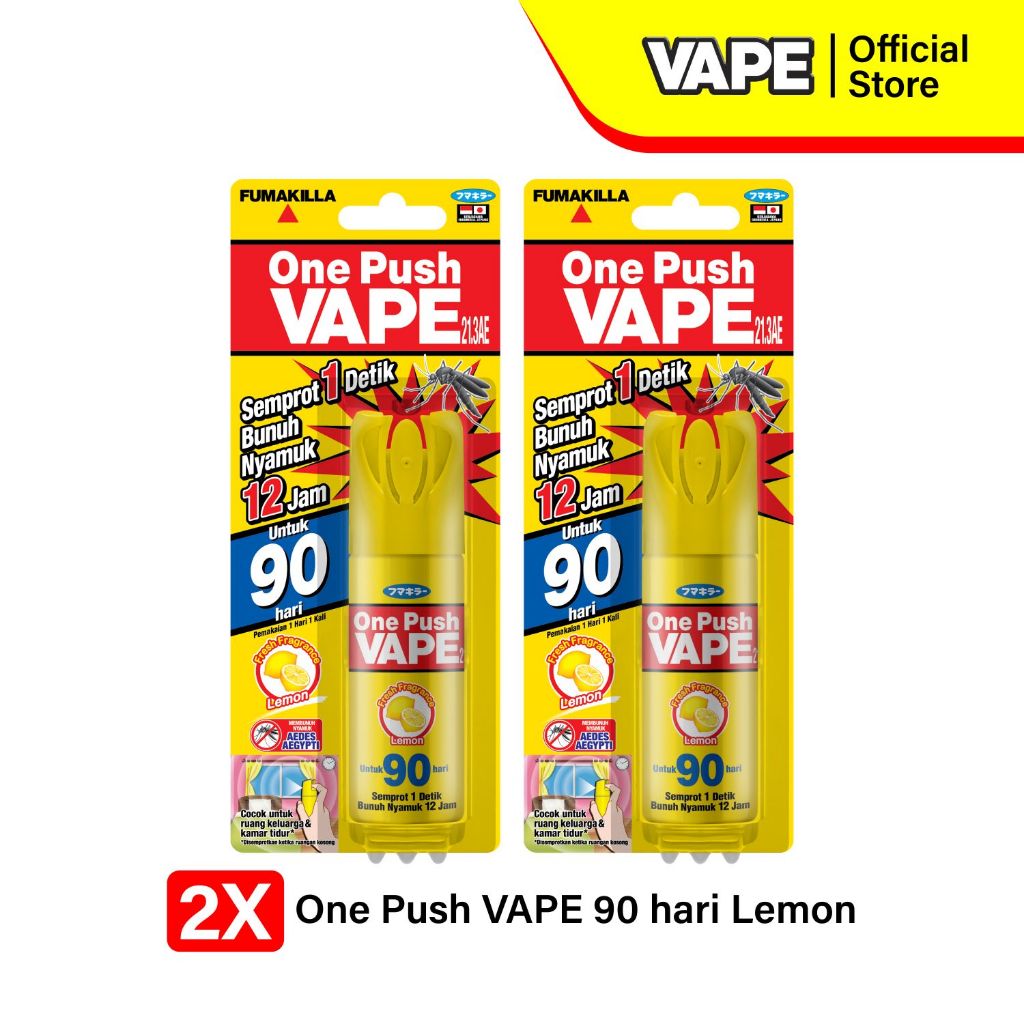 Jual Fumakilla One Push VAPE 90 Lemon (Paket Isi 2) | Shopee Indonesia