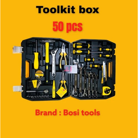 Jual Toolset Toolkit Toolbox Tool Set Tool Kit Tool Box 52pcs BOSI TOOLS 52 | Shopee Indonesia
