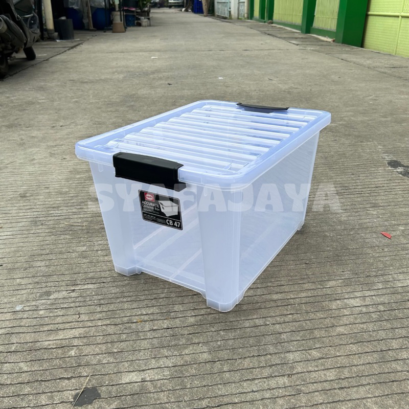 Jual SHINPO - CONTAINER BOX TRANSPARAN 47 Liter | Shopee Indonesia