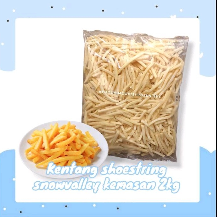 Jual Kentang shoestring snowvalley kemasan asli 2kg | Shopee Indonesia