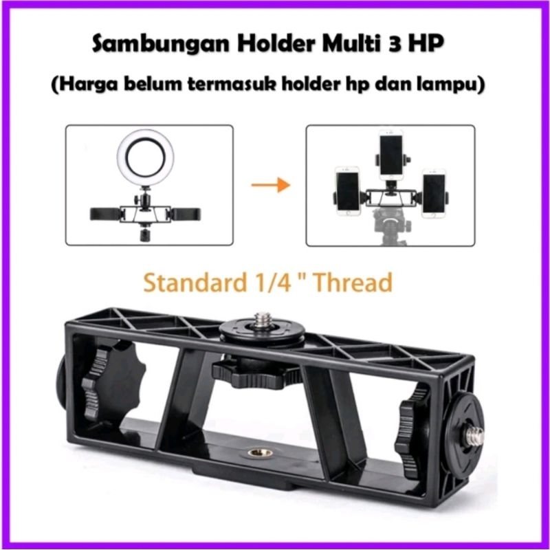 Jual SAMBUNGAN HOLDER TRIPOD 3in1/ UNIVERSAL BRACKET MOUNT HOLDER 3 POSITION/ LIVE BRACKET ...