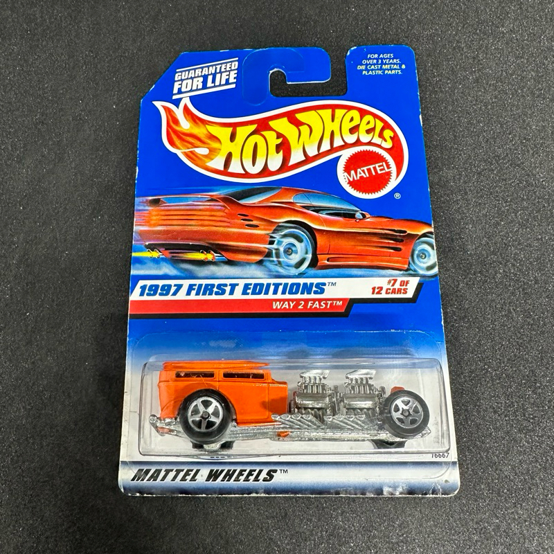 Jual Hot Wheels Mattel Wheels 1997 First Edition Way 2 Fast Orange ...
