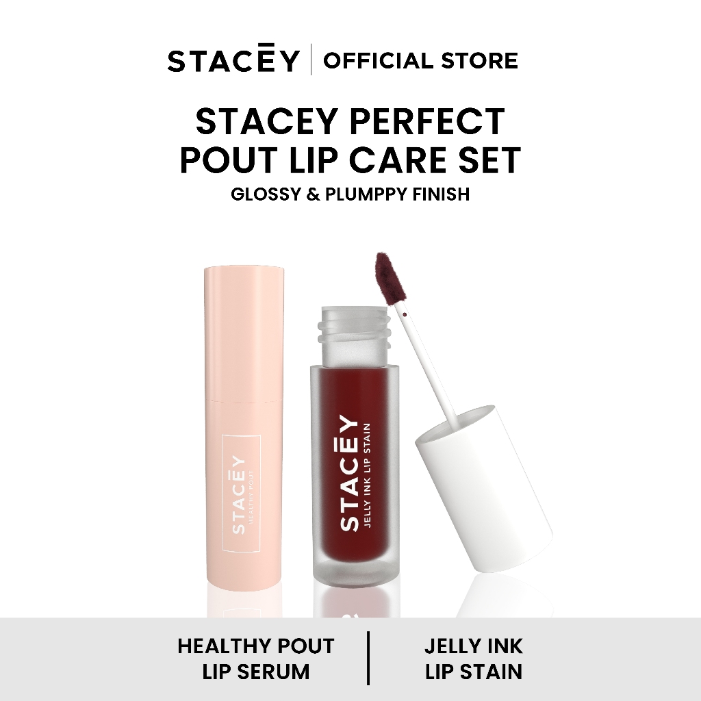 Jual Stacey Perfect Pout Lip Care Set - Glossy & Plumppy Finish ...
