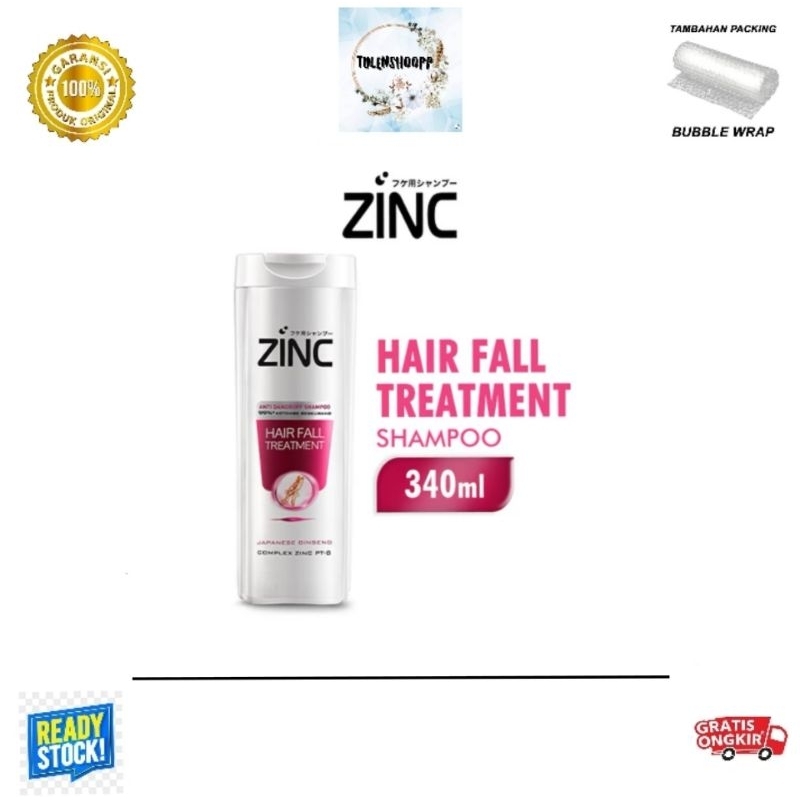 Jual Zinc Hair Fall Treatment Shampoo 340ml - Shampoo Anti Ketombe ...
