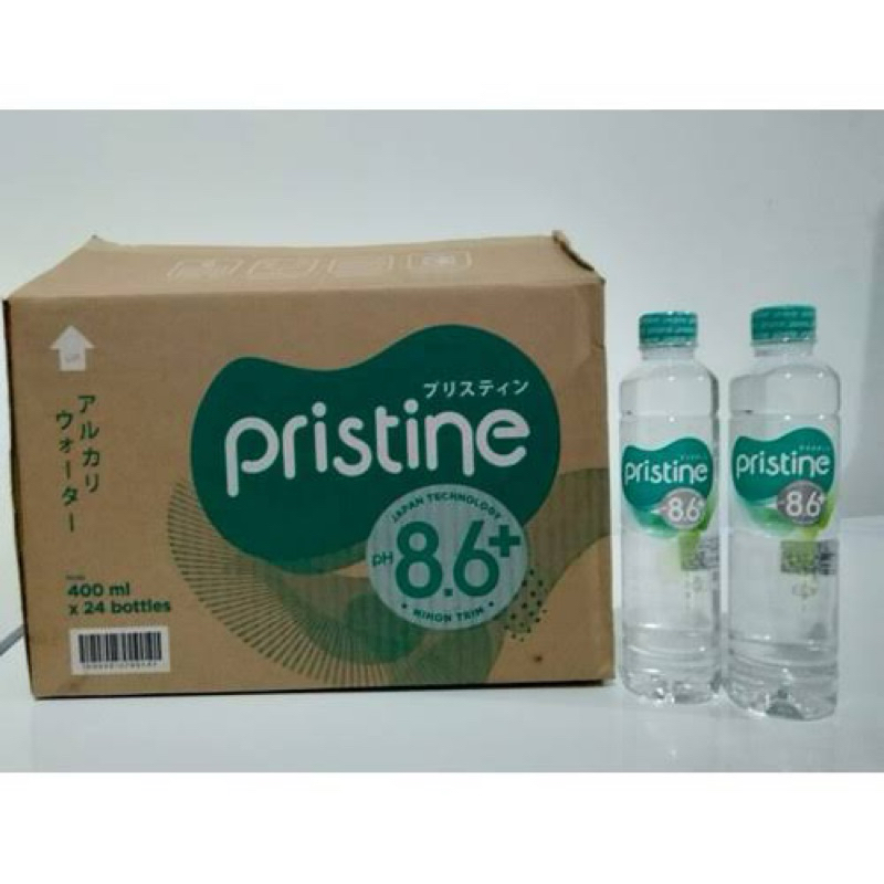 Jual PRISTINE 8,6+ 400 ML AIR MINERAL Ph 8,6+ 1 DUS ISI 24 PCS | Shopee Indonesia