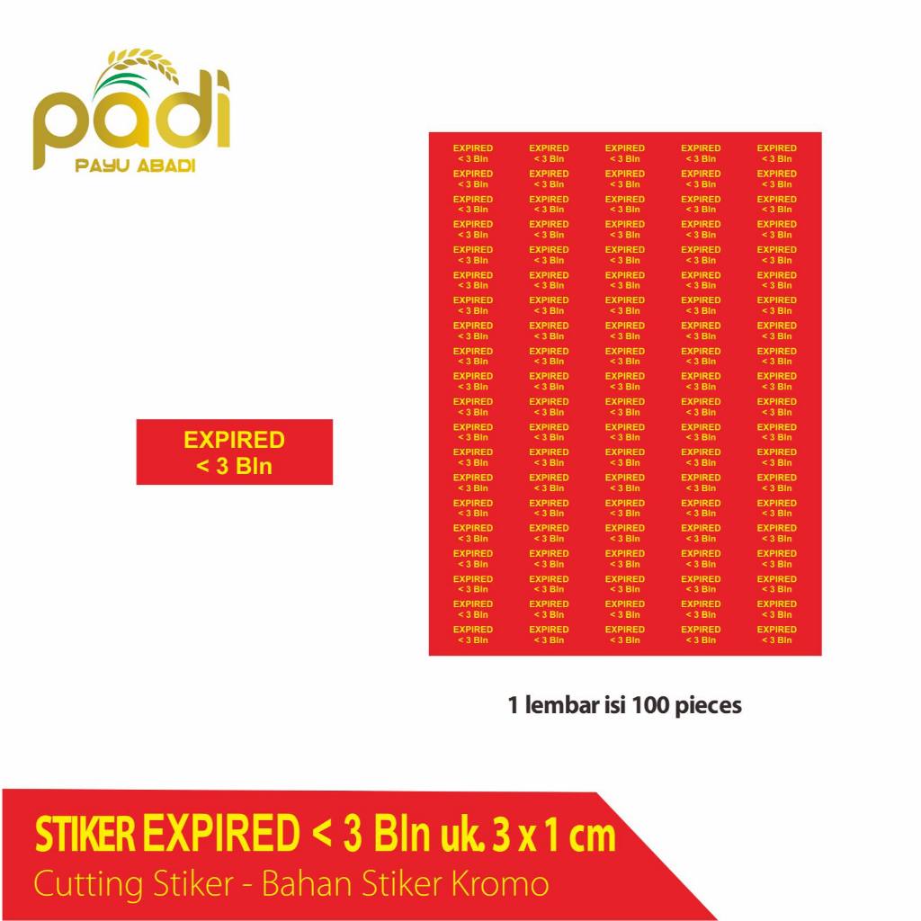 Jual Stiker Expired | Stiker Habiskan @100 Pcs Uk. 3x1 cm | Shopee ...