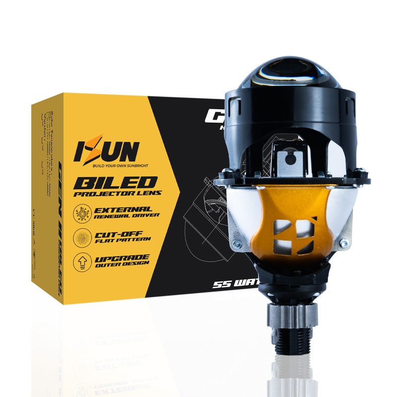 Jual ISUN Lampu BILED Projector GEN-2 dengan Blue Lens DC12V/60W ...