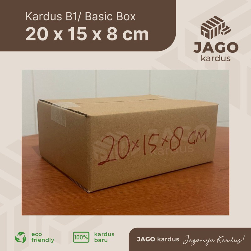 Jual Kardus Box Baru Polos Uk 20x15x8 cm | Shopee Indonesia