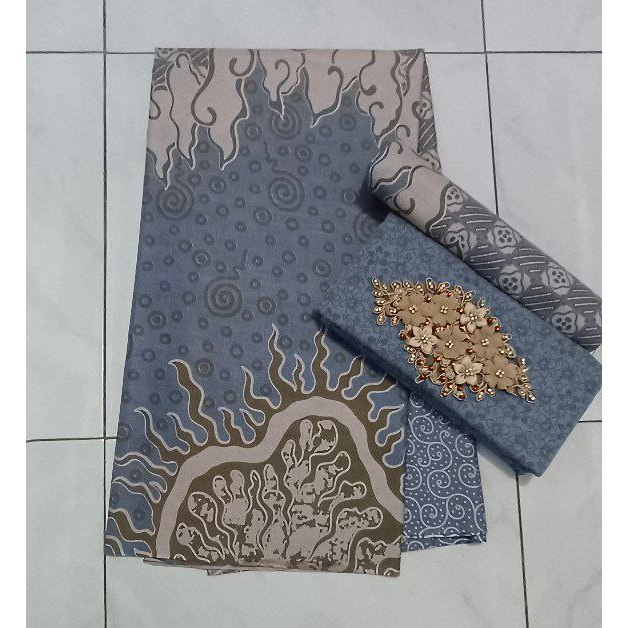 Jual (Grosir Kain Batik Pekalongan) COD / Kain Batik Meteran Murah / Motif MegaMendung S / 2x1 ...