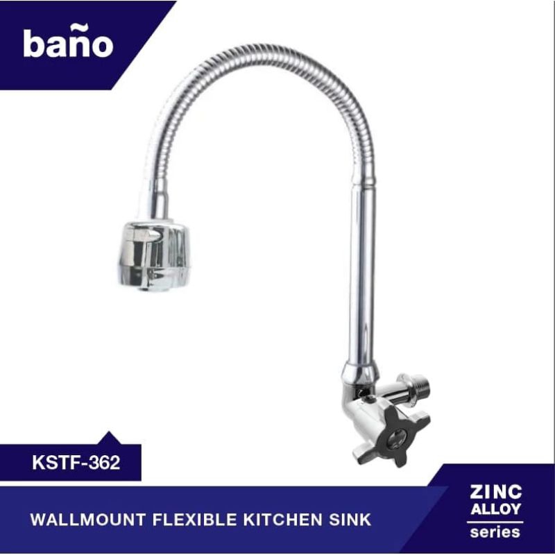 Jual TK Kran Angsa Flexible tembok / Kran cuci piring Flexible Bano ...