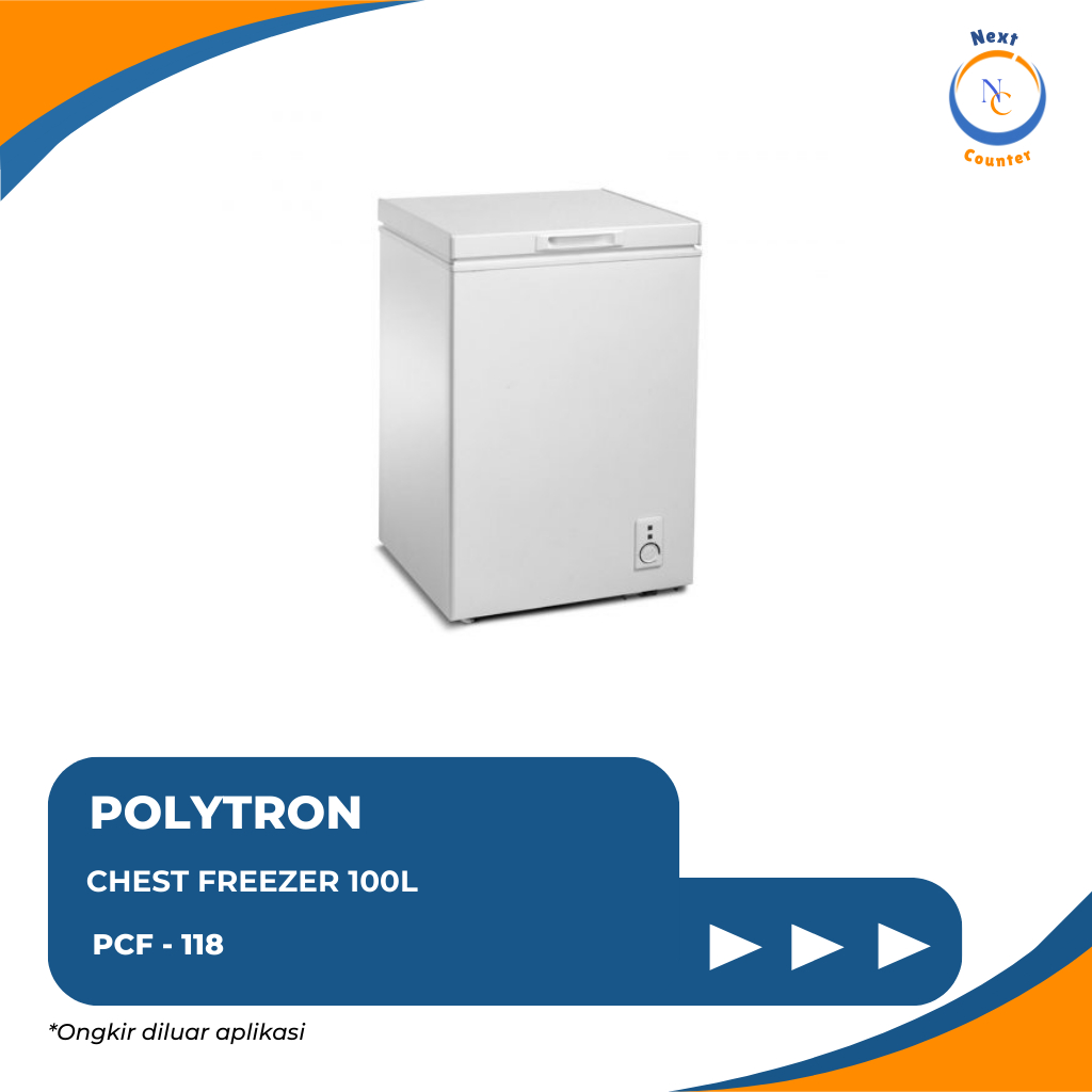 Jual POLYTRON CHEST FREEZER KAPASITAS 100L PCF - 118 | Shopee Indonesia