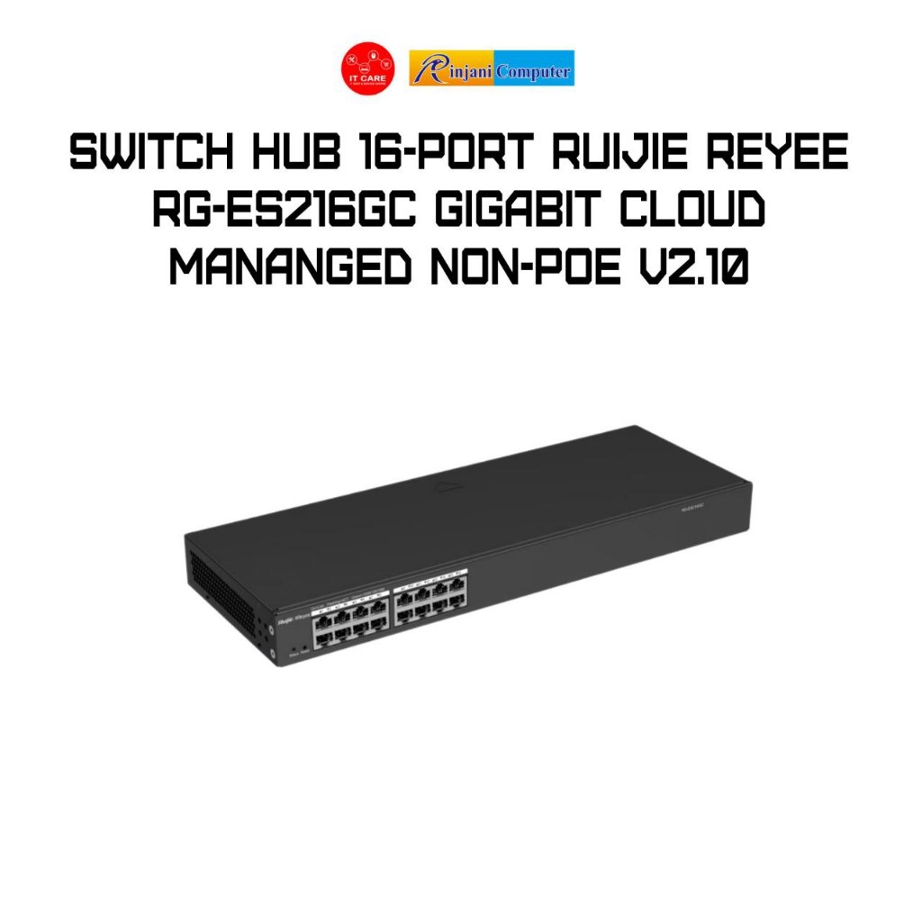 Jual Switch Hub 16-Port Ruijie Reyee RG-ES216GC Gigabit Cloud Mananged ...