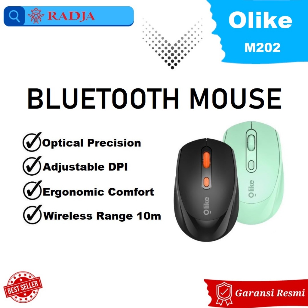 Jual Mouse Wireless Olike M202 Proconnect Mouse Optical 2.4G 1600 DPI ...