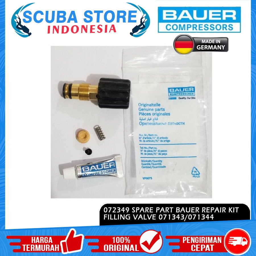 Jual 072349 Spare Part Compressor Bauer Repair Kit Filling Valve 071343 ...
