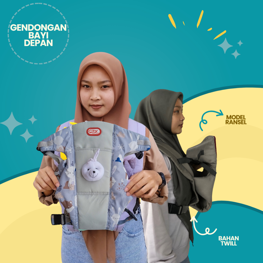 Jual Gendongan Hipseat Ransel Carrier Gendongan Bayi Depan Boneka ...