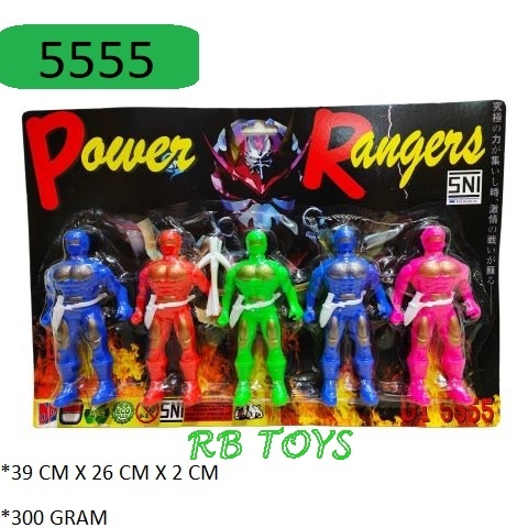 Jual 5555 MAINAN ROBOT POWER RANGER 5 PCS | Shopee Indonesia