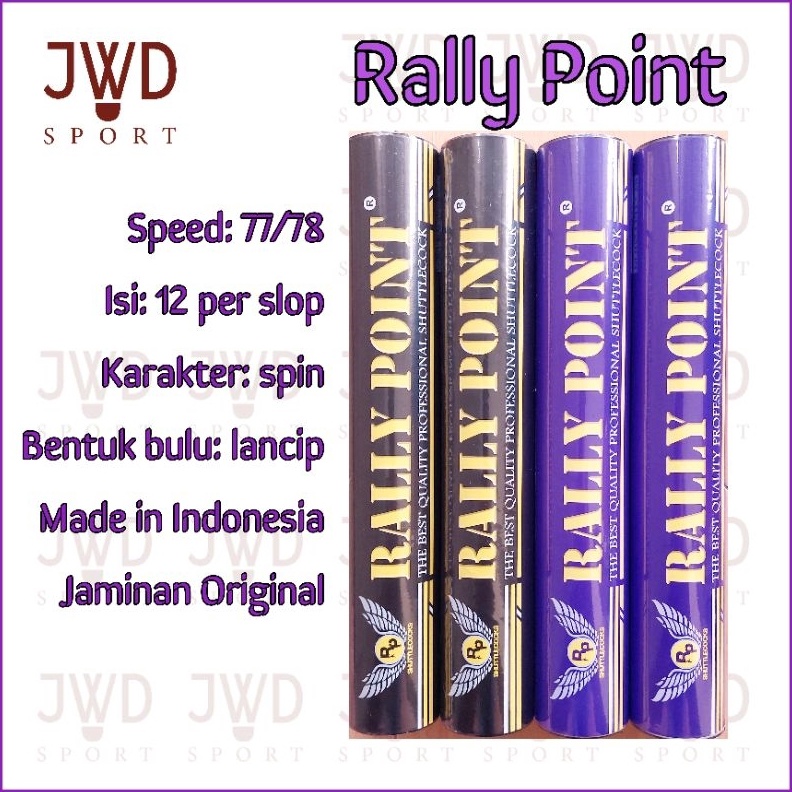 Jual Shuttlecock Rally Point Original Isi 12 Per Slop Kok Badminton ...
