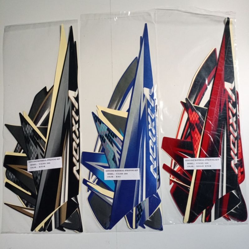 Jual STIKER STICKER STRIPING YAMAHA VIXION OLD 2008 2009 LIST LES BODY ...