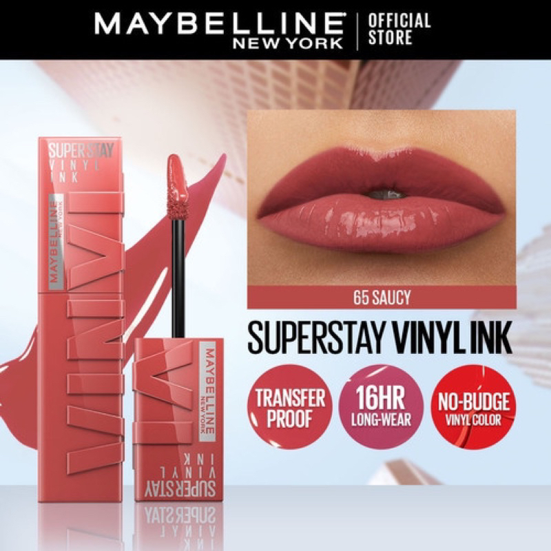 Jual Maybelline Super Stay Vinyl Ink Liquid Lipstick 4.2ml - Shade 65 ...