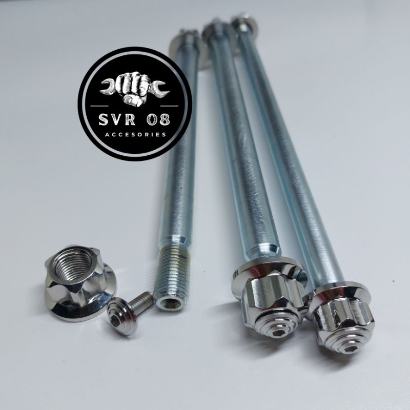 Jual as roda depan belakang as swing arm doble mur rxking rx king rxs ...