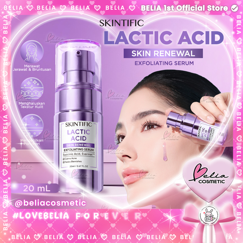 Jual BELIA SKINTIFIC Lactic Acid Skin Renewal Exfoliating Serum 20ml ...