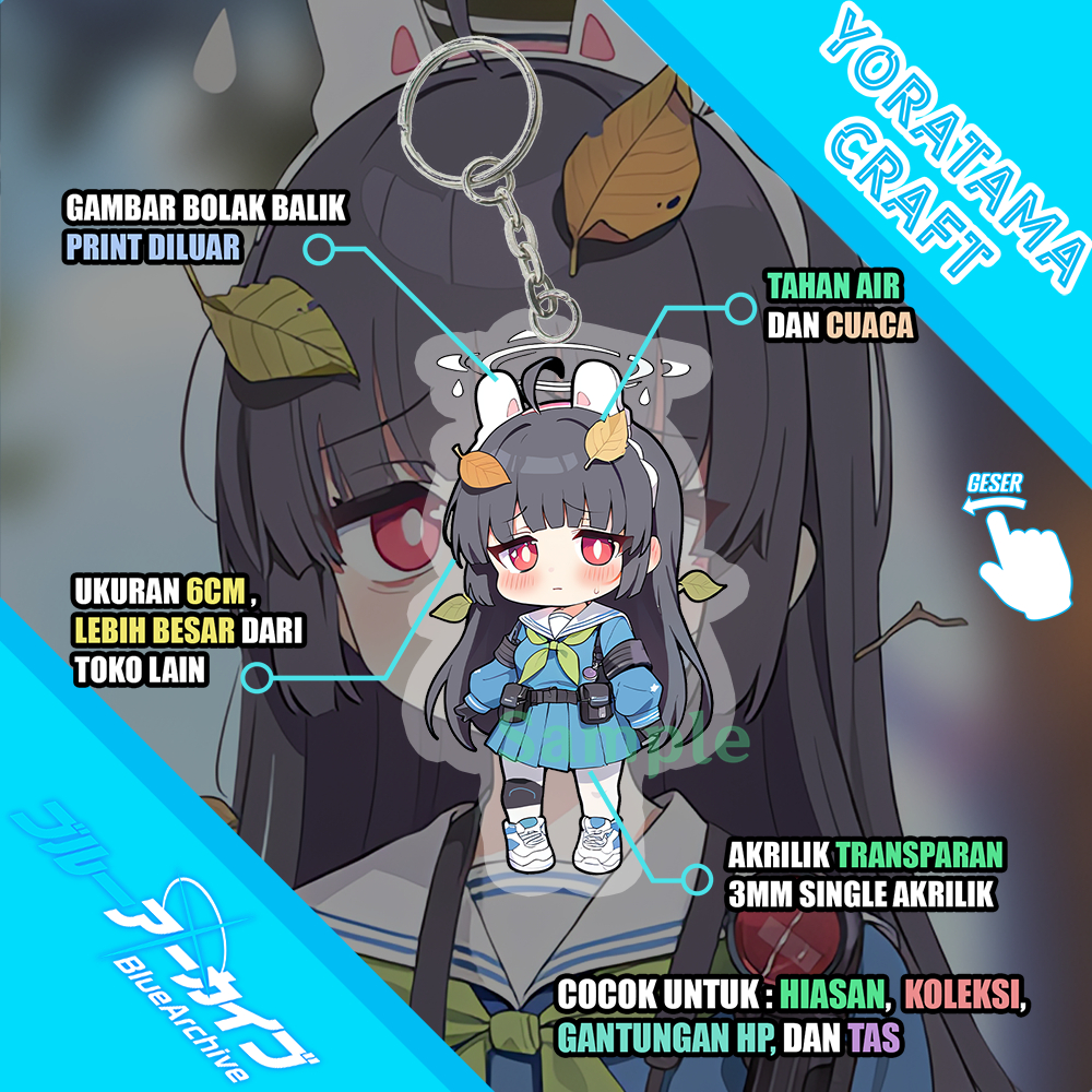 Jual Gantungan Kunci Blue Archive, Keychain Anime Lucu Murah | Shopee ...