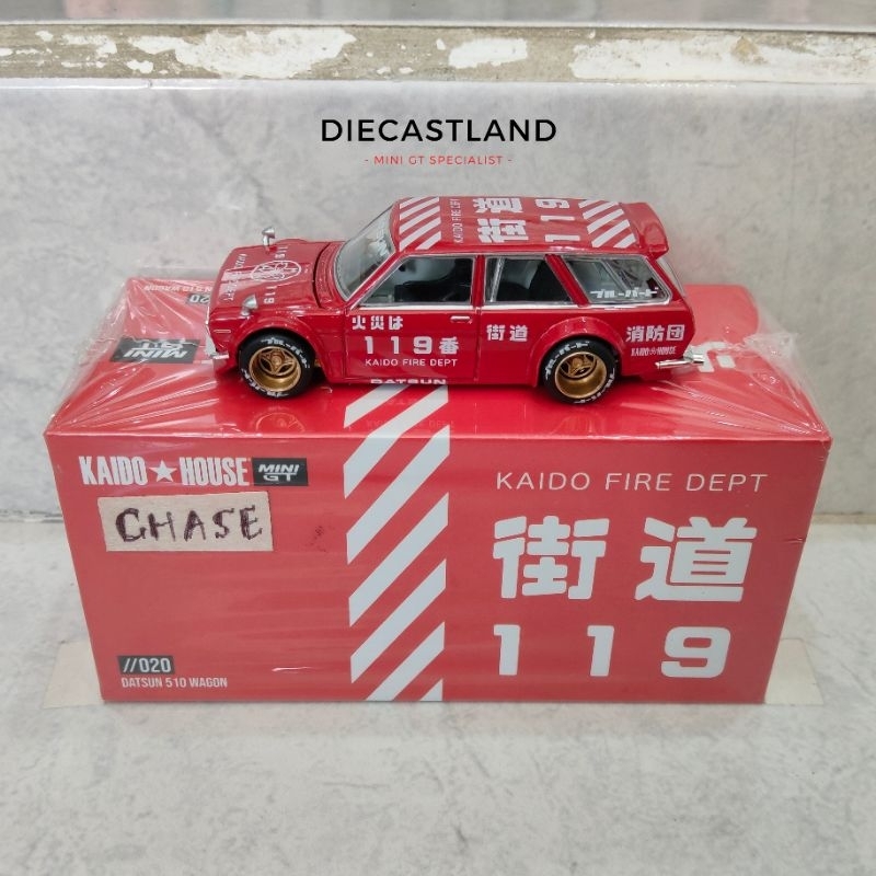 Jual Mini GT x Kaido House Datsun KAIDO 510 Wagon FIRE V1 Red KHMG020 CHASE Merah Api Jun Imai ...