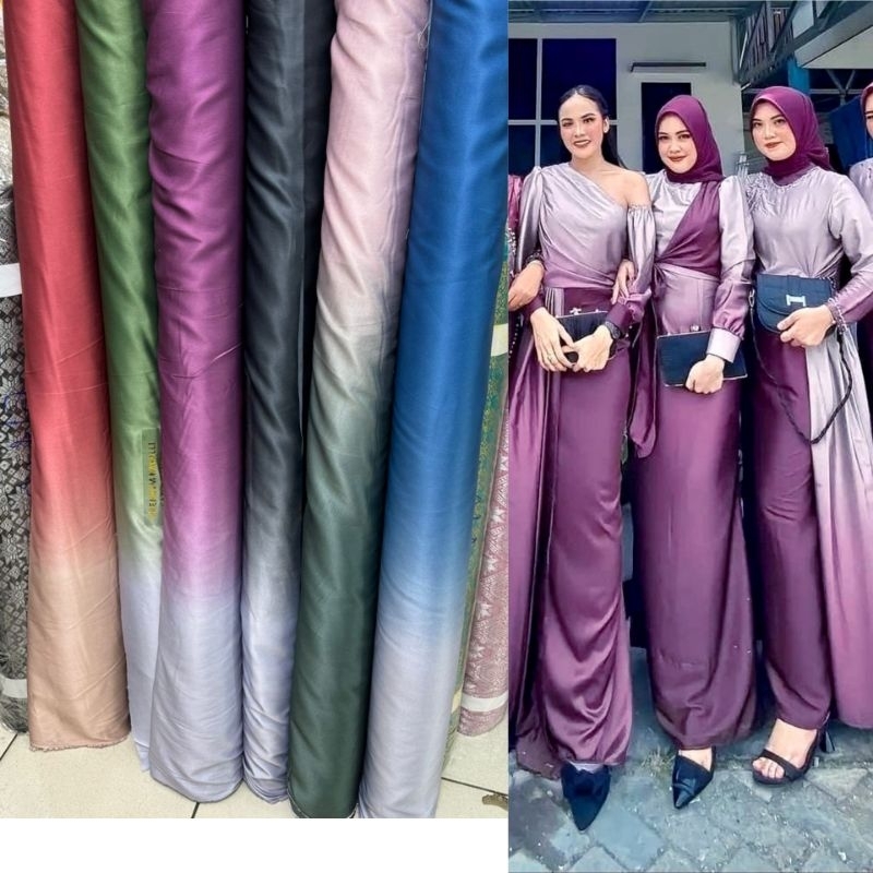 Jual OMRE, silk gradasi, (HARGA PERSETENGAH METER) kain silk gradasi ...
