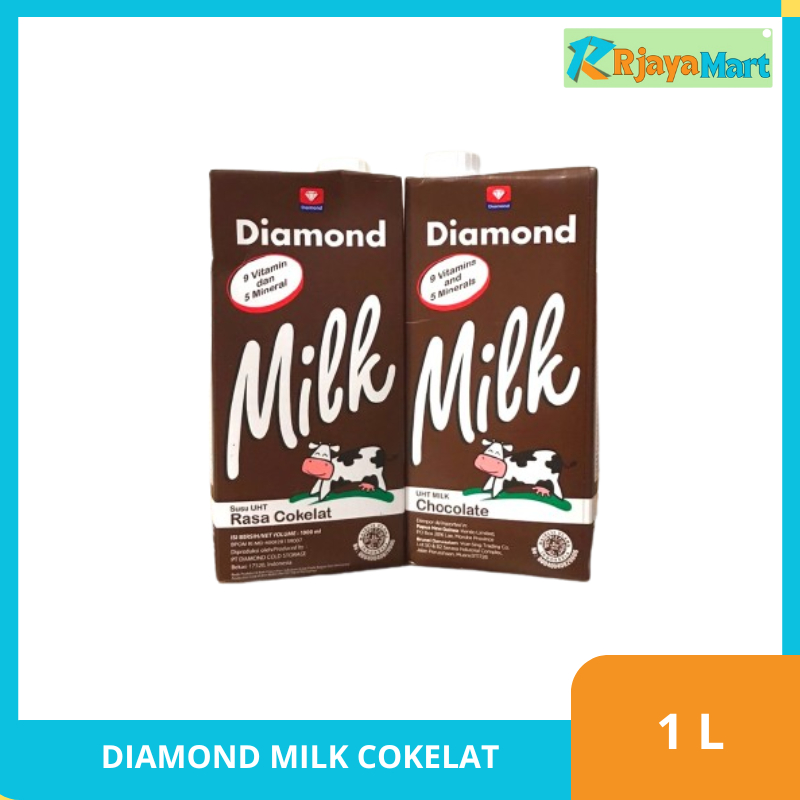 Jual DIAMOND MILK RASA COKLAT SUSU UHT 1 L | Shopee Indonesia