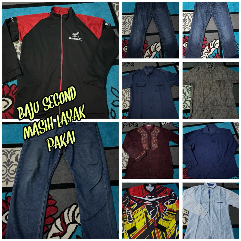Jual BAJU MURAH SECOND PERNAH PAKAI MASIH SANGAT LAYAK PAKAI | Shopee ...