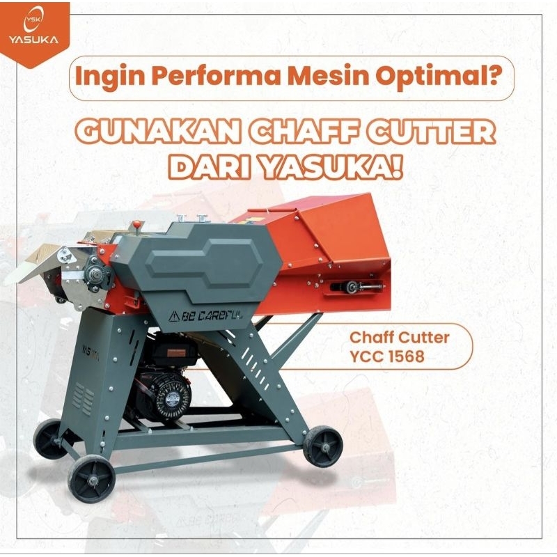 Jual MESIN CACAH RUMPUT DAN RANTING 3-5 TON YCC-1568 YASUKA / CHAFF CUTTER | Shopee Indonesia