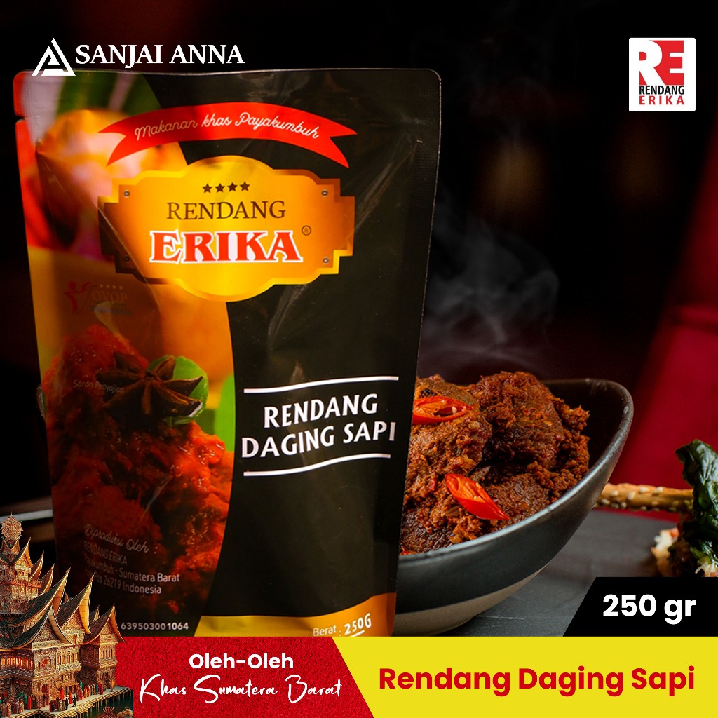 Jual SANJAI ANNA/RENDANG ERIKA/RENDANG BASAH/RENDANG DAGING SAPI 250 GR | Shopee Indonesia
