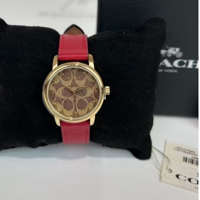 Jual COACH WATCH GENUINE LEATHER SIGNATURE ORIGINAL | Shopee Indonesia