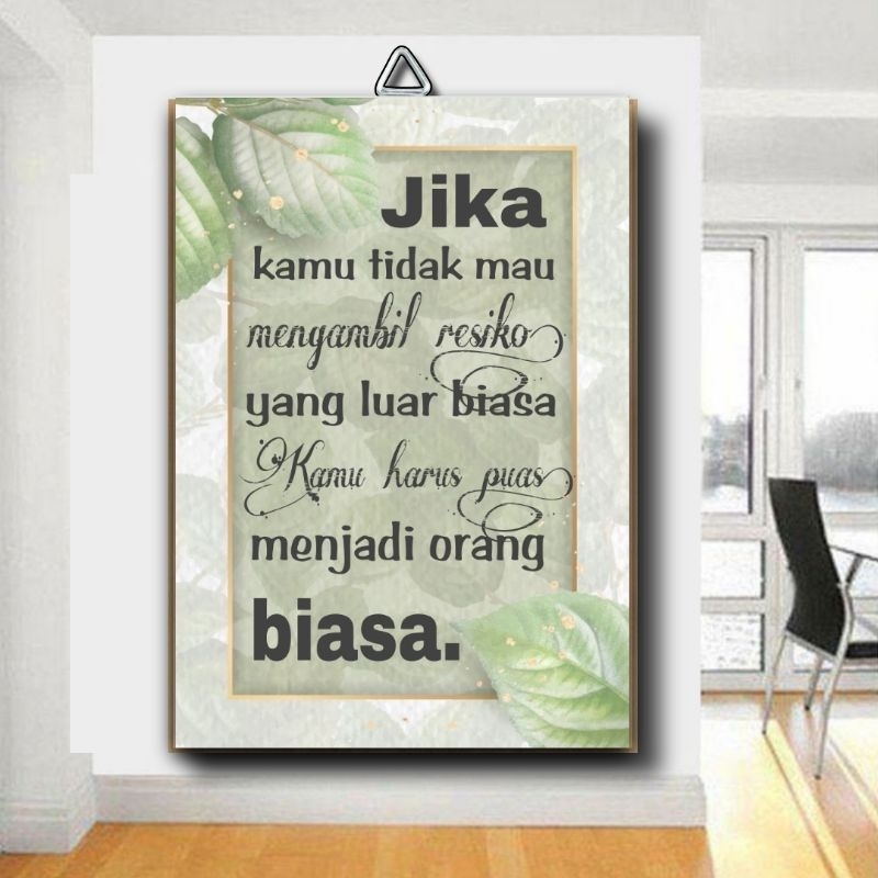 Jual POSTER KAYU MDF HIASAN DINDING KATA-KATA DEKORASI | Shopee Indonesia