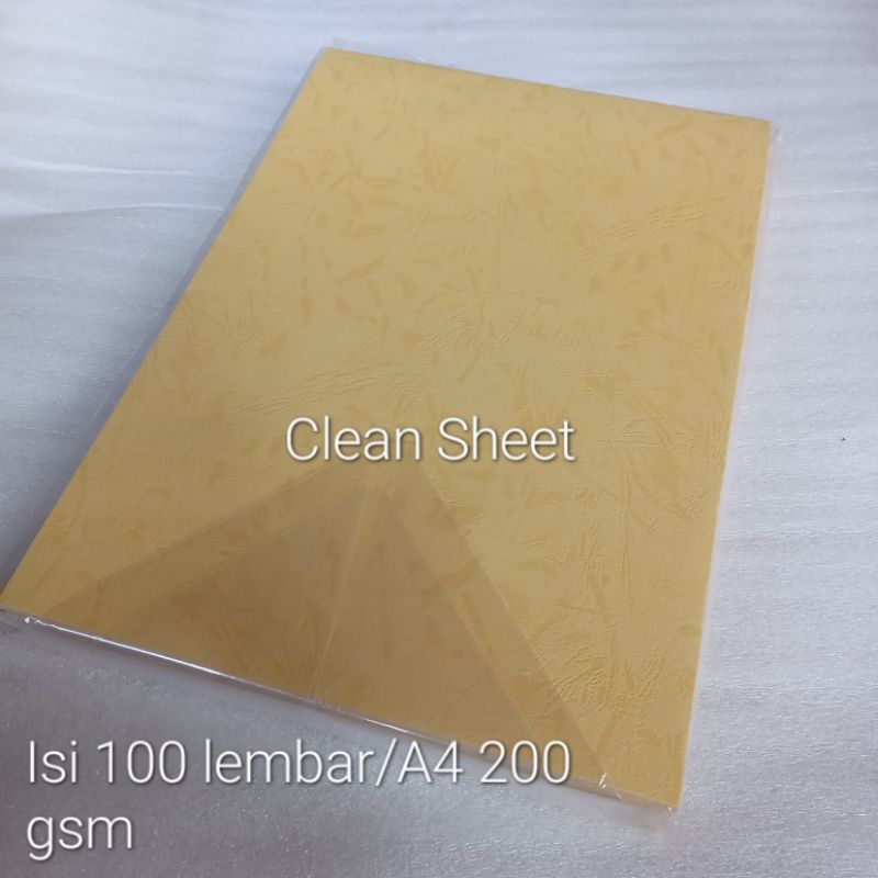Jual Kertas cover jilid buffalo A4 200gsm cream(isi 100 lembar ...