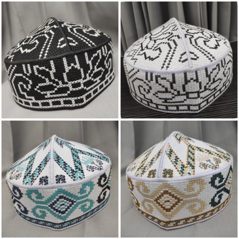 Jual PECI PAKISTAN OVAIS EXCLUSIVE FULL BORDIR / PECI DEWASA / KOPYAH ...