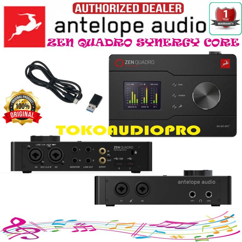 Jual Antelope Audio Zen Quadro Synergy Core Soundcard USB Audio ...