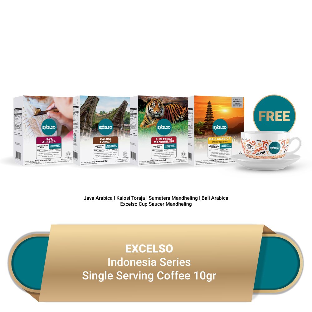 Jual Excelso Indonesia Series Single Serving Coffee | Shopee Indonesia