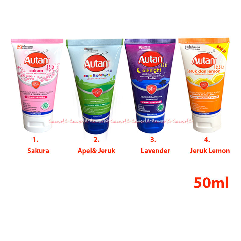 Jual Autan Sakura Floral 50m Apel & Jeruk Lavender Jeruk & Lemon Lotion ...