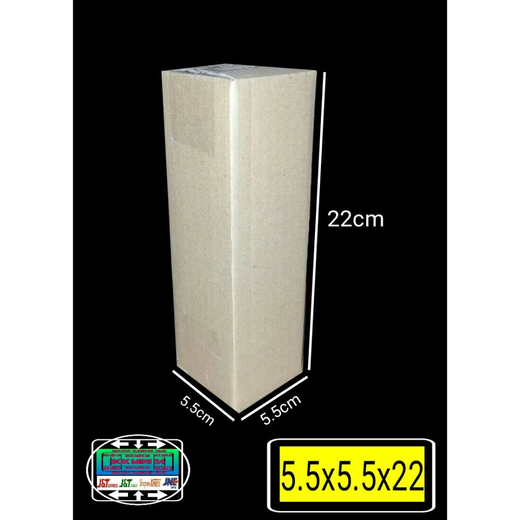 Jual kardus packing uk 5.5x5.5x22 kardus mini/kardus murah/kardus polos ...
