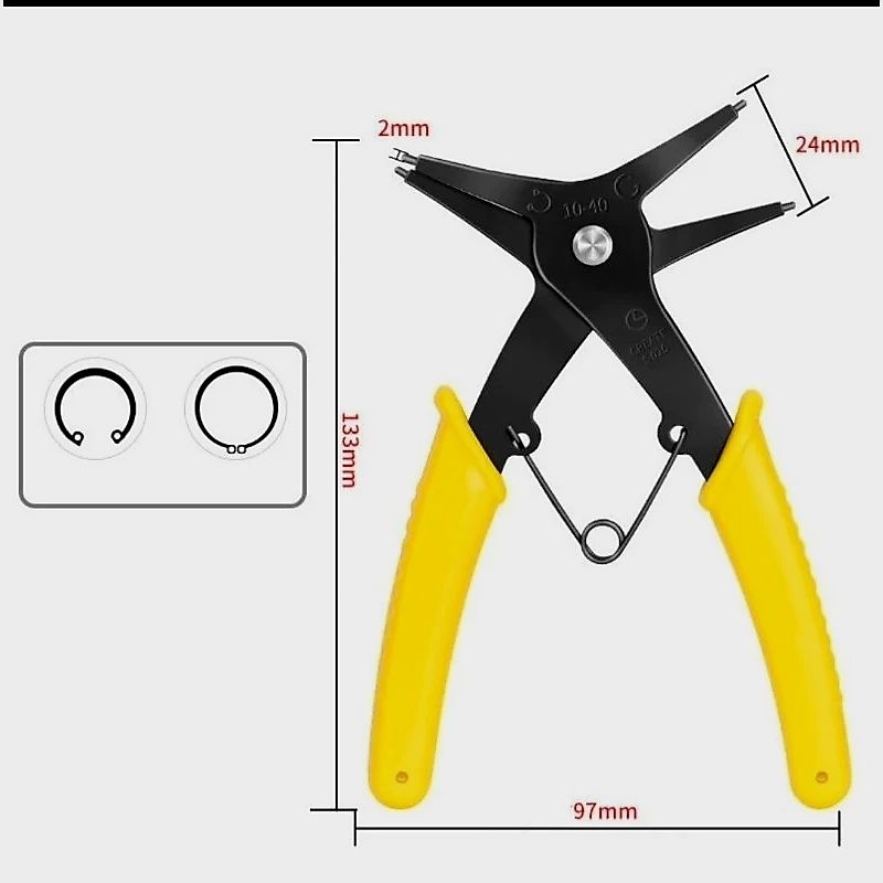 Jual Pnd Tang Snap Ring Pliers 4 Way Murah Tang Penjepit Lurus Buka ...