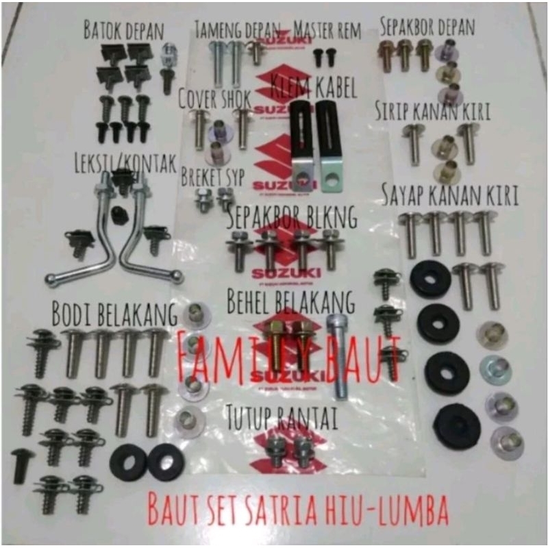 Jual Baut full body motor Suzuki satria Hiu atau Lumba ( Lengkap ...