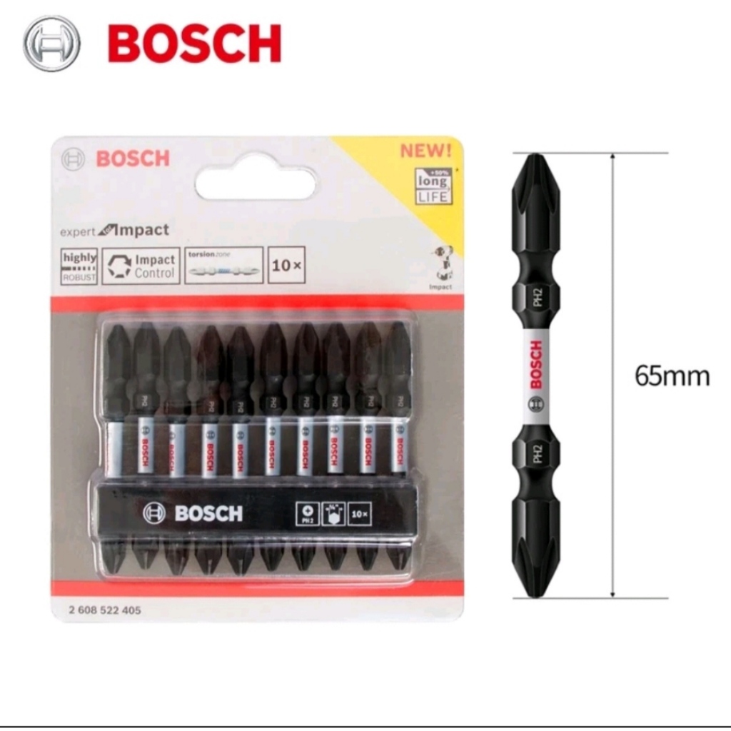 Jual Mata obeng Bosch magnet ph2 65mm - BOSCH Magnetic screwdriver mata ...