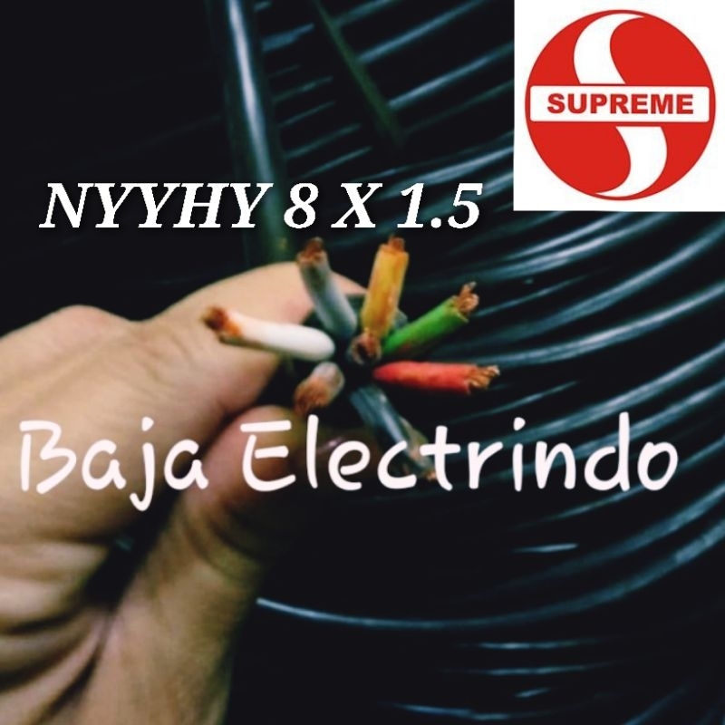 Jual Kabel Serabut isi 8 NYYHY 8x1,5mm SUPREME @5m Kabel Kontrol NYYHY ...