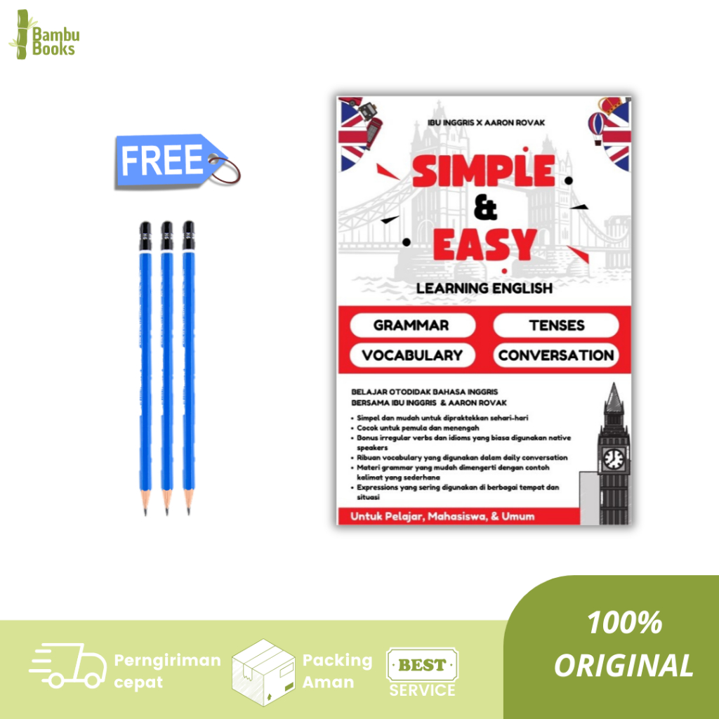 Jual BUKU BAHASA INGGRIS TERBARU/SIMPLE & EASY LEARNING ENGLISH - PENERBIT SINOPSIS | Shopee ...