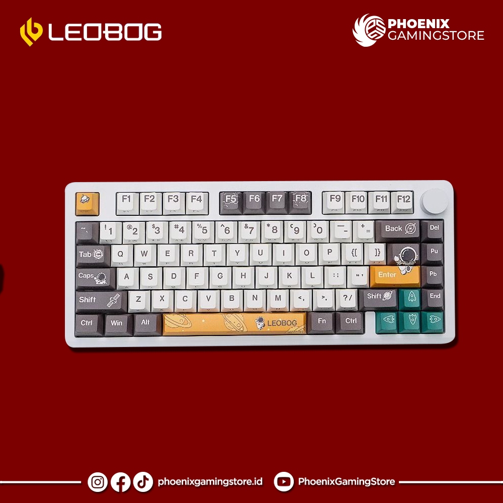 Jual LEOBOG Hi75 75% Layout Aluminium Case Mechanical Keyboard Wired ...